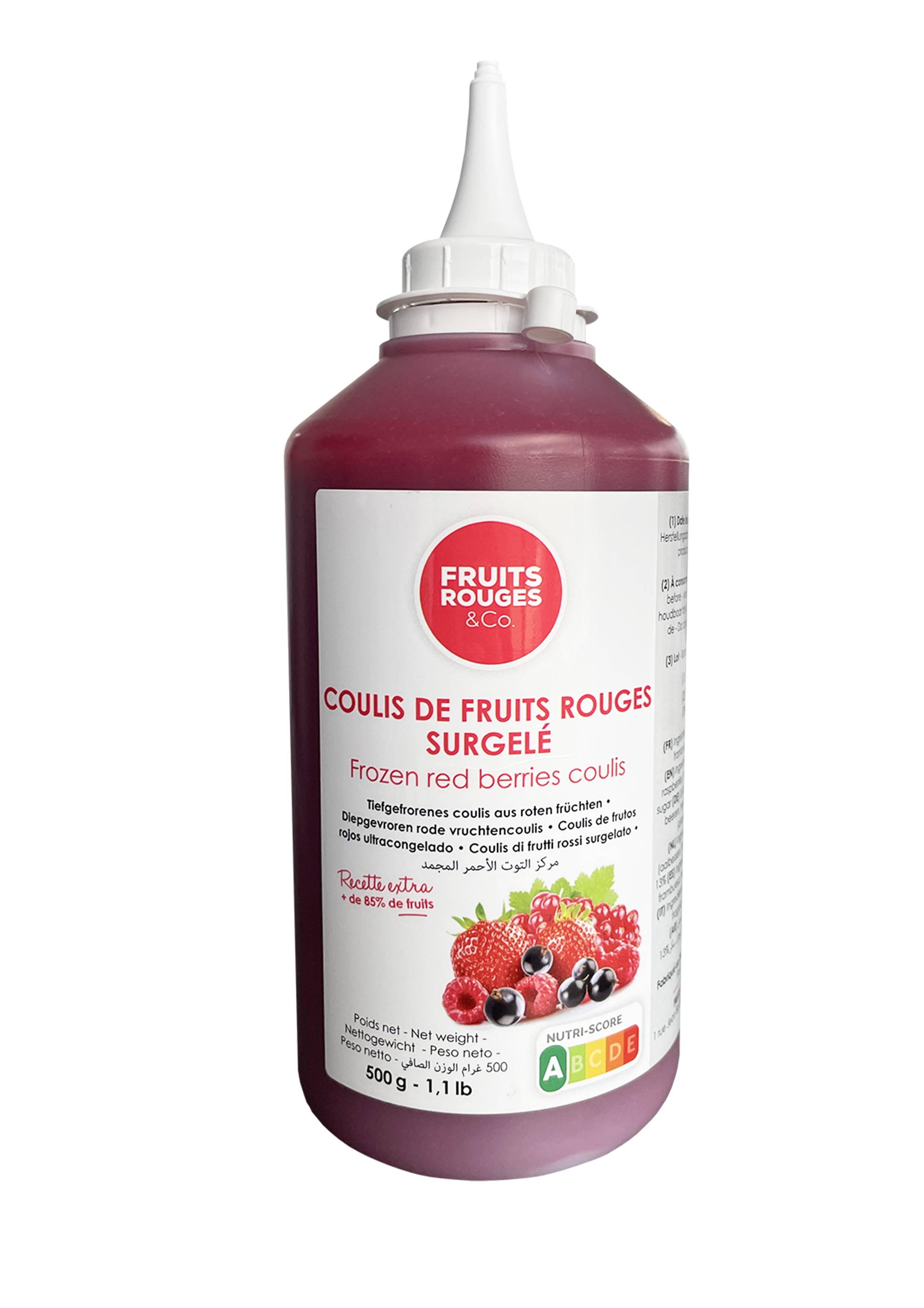 Coulis de fruits rouges surgelé 500 ml prêt à l’emploi